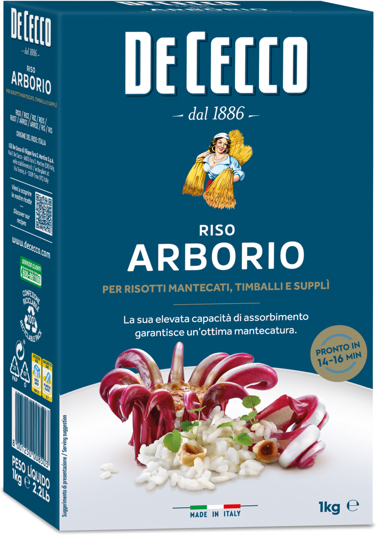 Riz Arborio De Cecco 1kg | Carniato