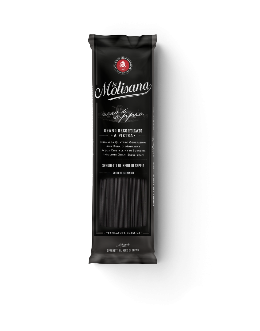 Spaghetti à l'encre seiche 500g | Carniato