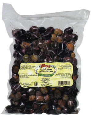 Olives noires aux herbes 1,5kg | Carniato