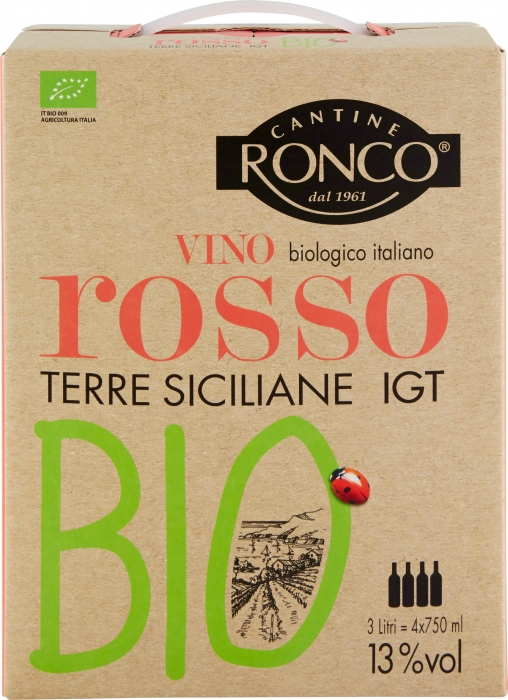 Ronco IGT Rouge Terre Sicilienne Biologique 3l | Carniato