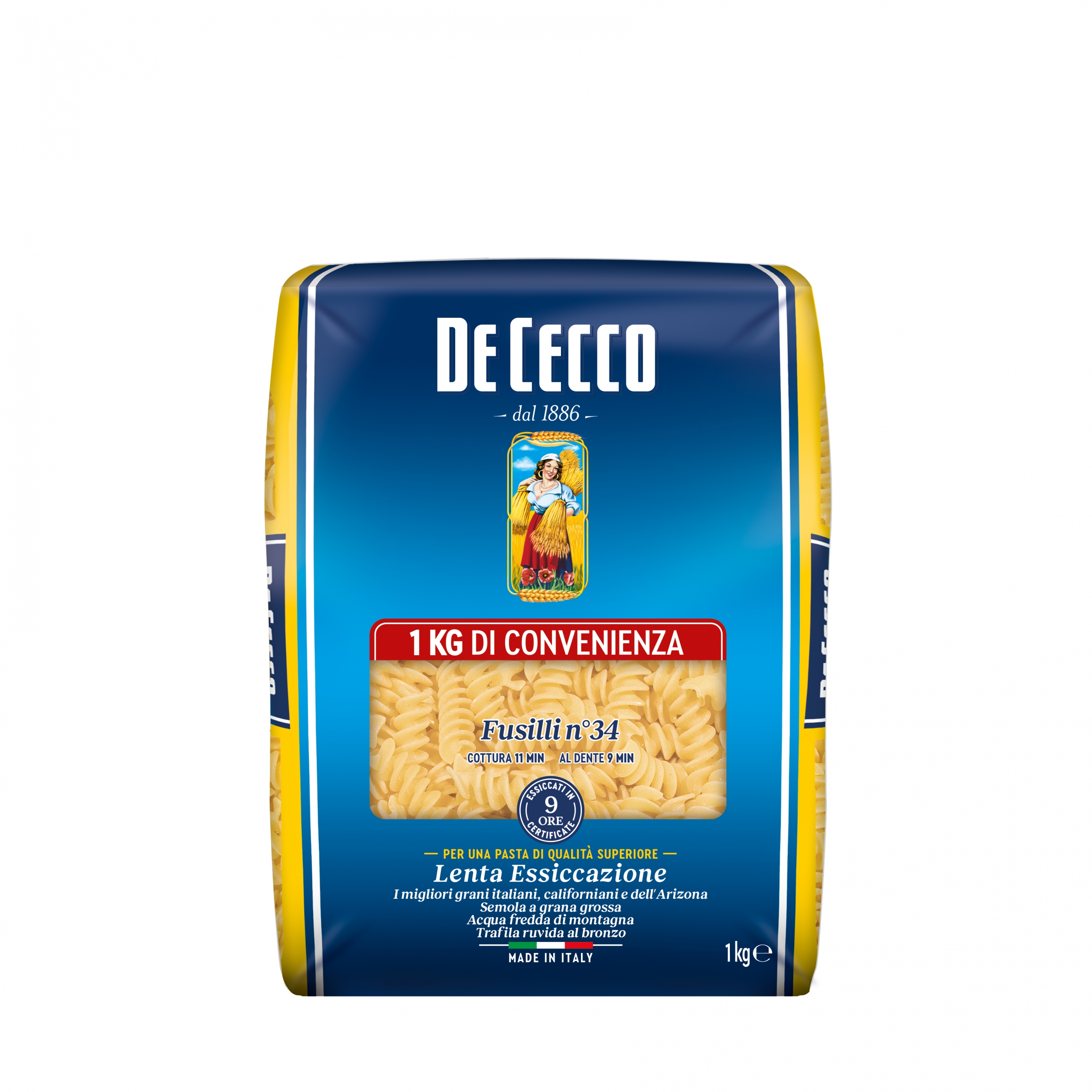 Fusilli De Cecco 1kg | Carniato