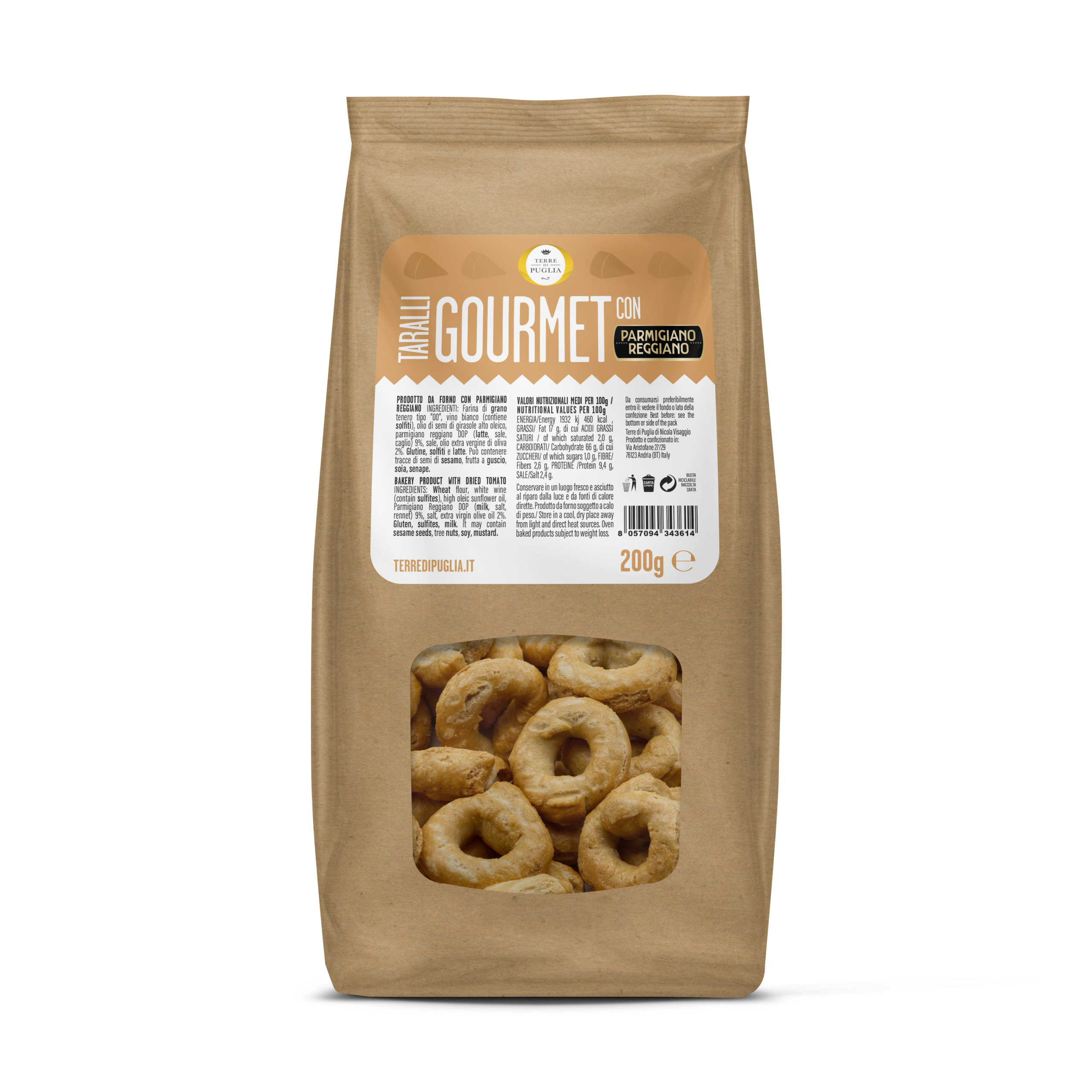 Taralli parmesan gourmet 200g | Carniato